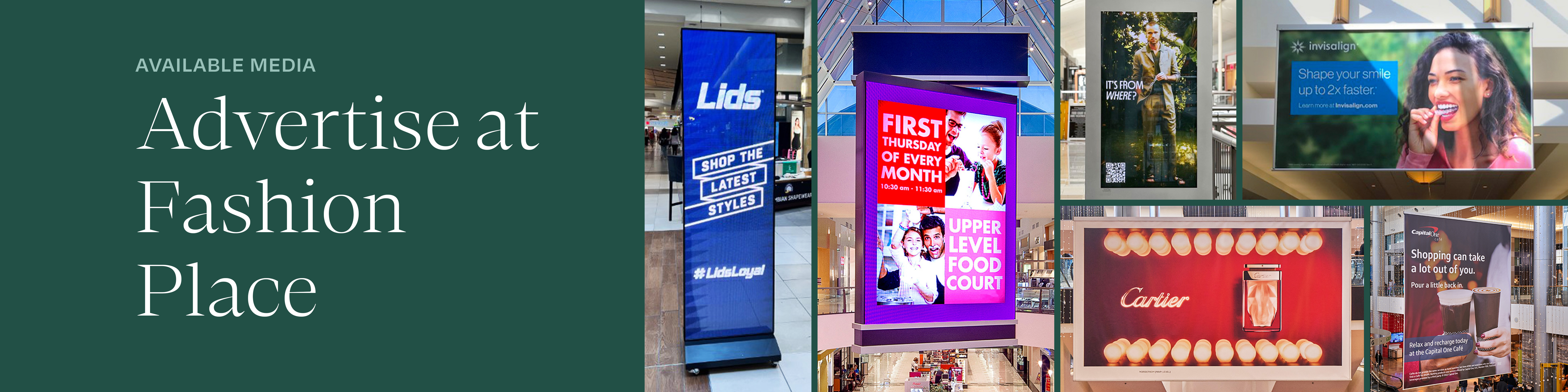 GGP - Fashion Place - Advertising - Signage and media displays